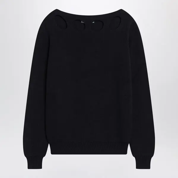 Prada Cotton Sweater With Geometric Details