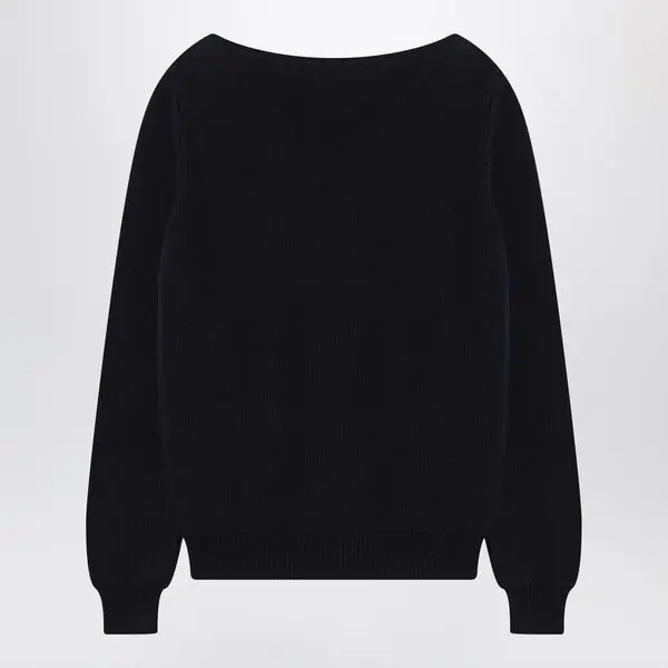 Prada Cotton Sweater With Geometric Details