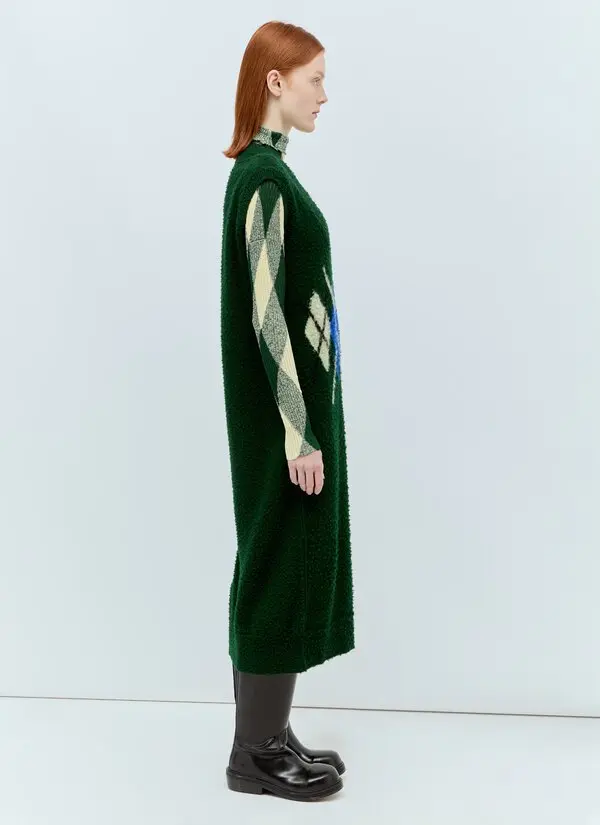 Burberry Argyle Wool Vest Dress