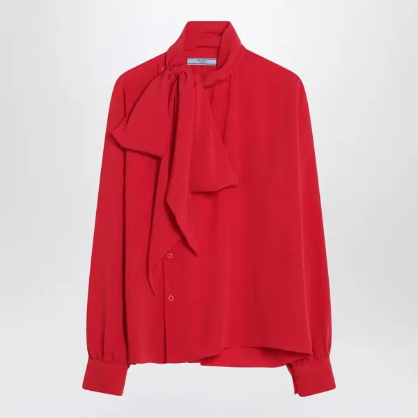 Prada Silk Blouse With Scarf