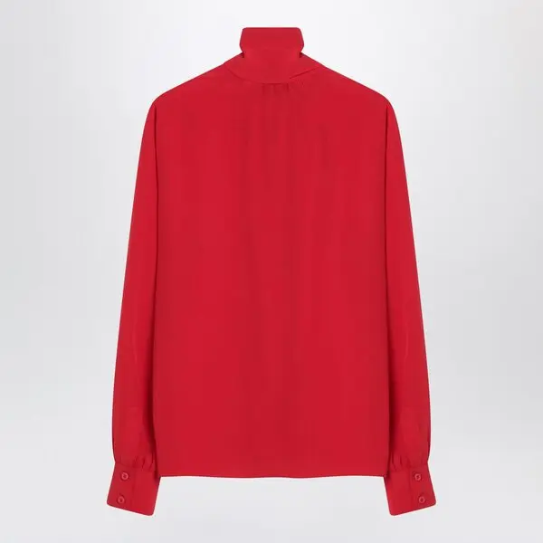 Prada Silk Blouse With Scarf Collar