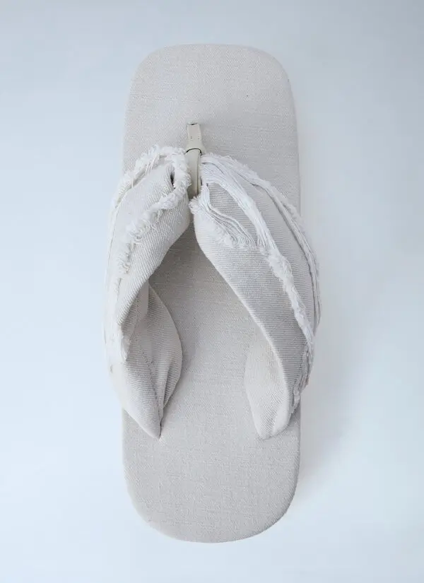 Rick Owens Frayed Edge Thong Sandals