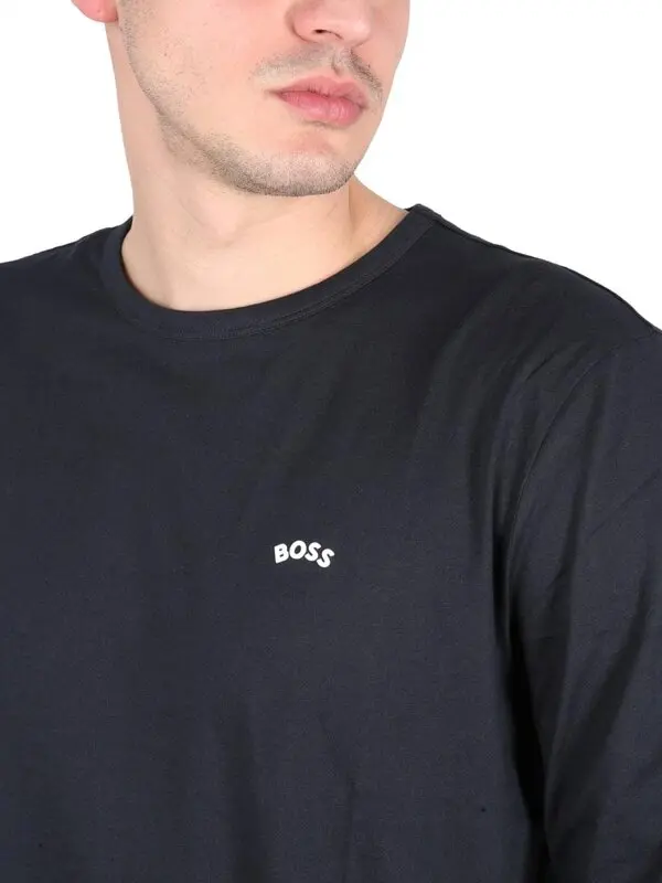 BOSS T-shirt With Logo - Blue