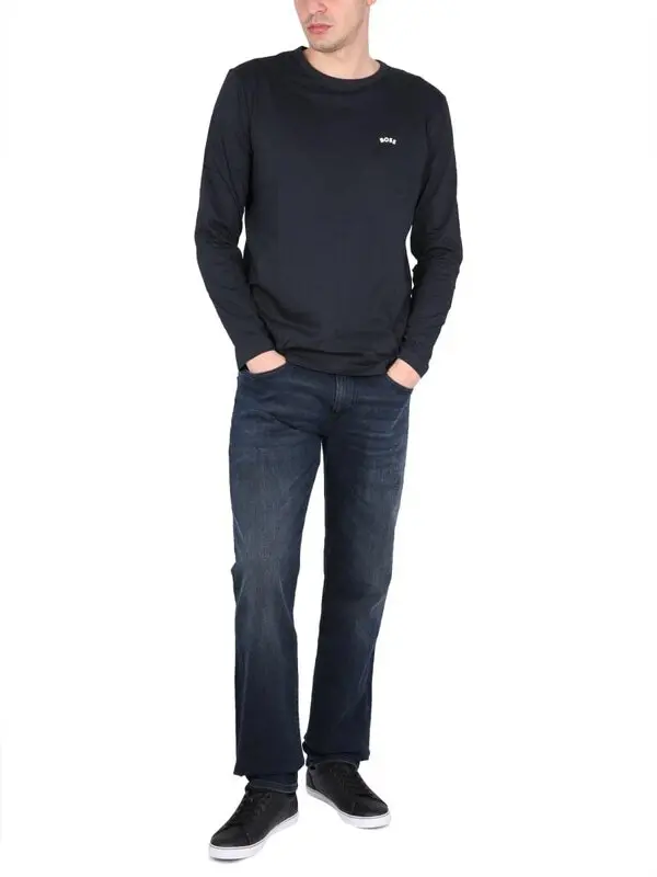 BOSS T-shirt With Logo - Blue