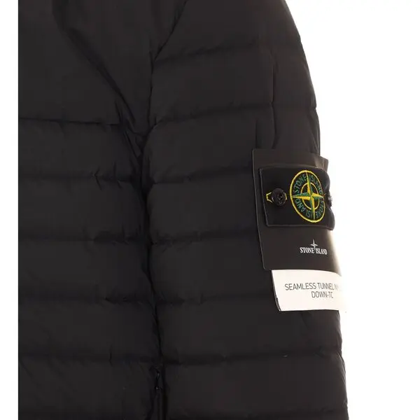 Stone Island Seamless Tunnel Nylon Logo Down Jacket
