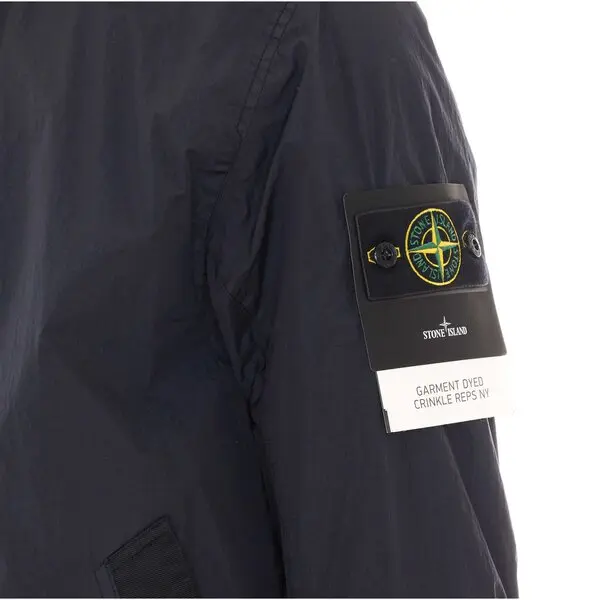 Stone Island Garment Dyed Crinkle Reps Ny Logo Jacket