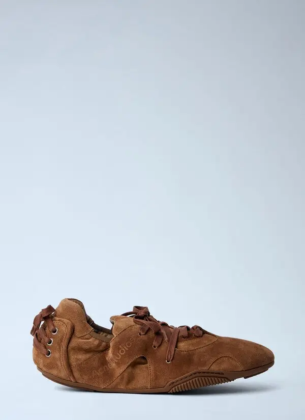 Acne Studios Bilara Suede Sneakers - Brown