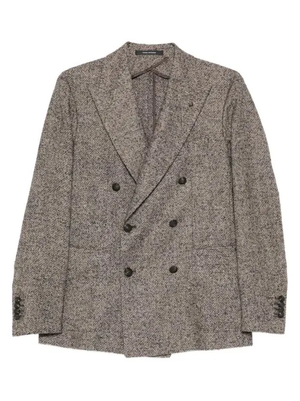 Tagliatore Wool Blend Double-breasted Jacket - Gray