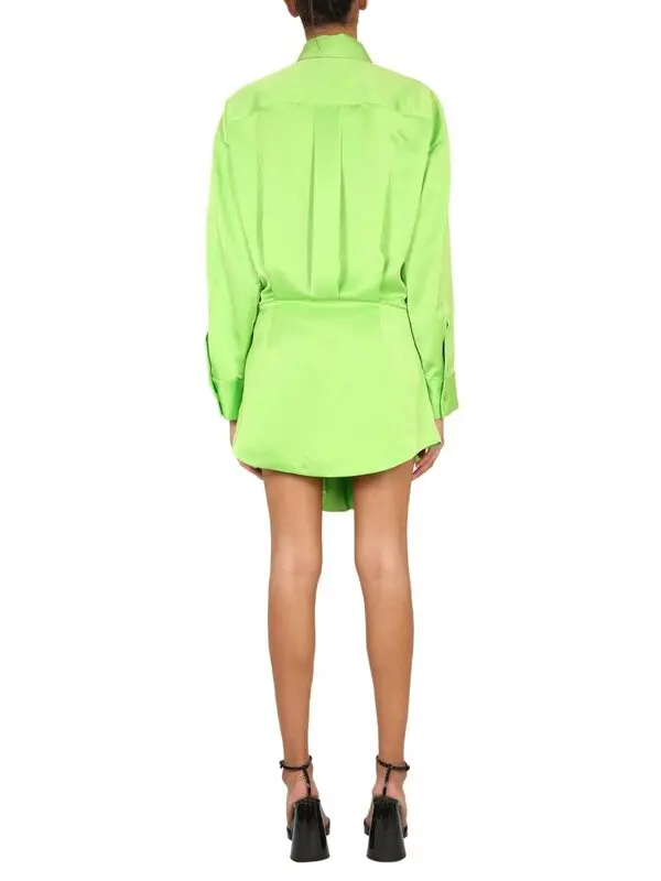 Attico Candice Mini Dress - Green