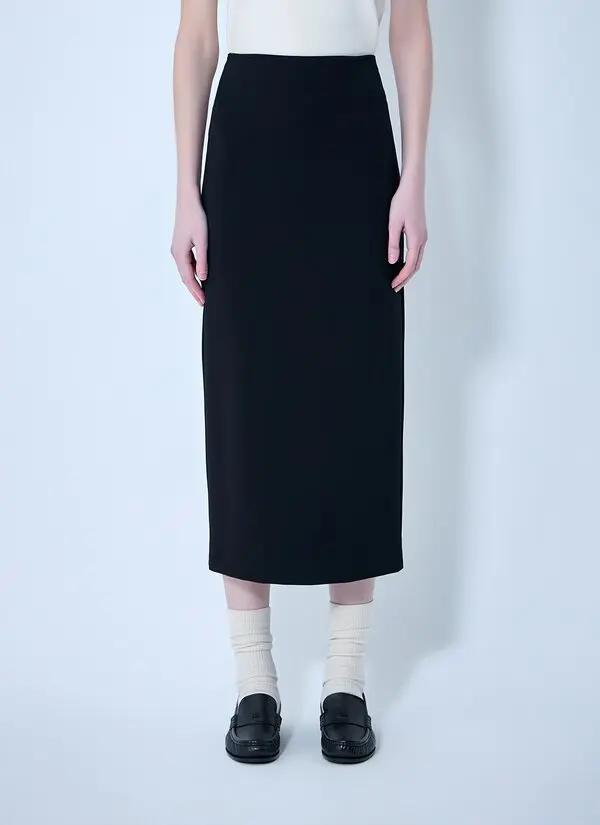 Max Mara Compact Crêpe Jersey Midi Skirt