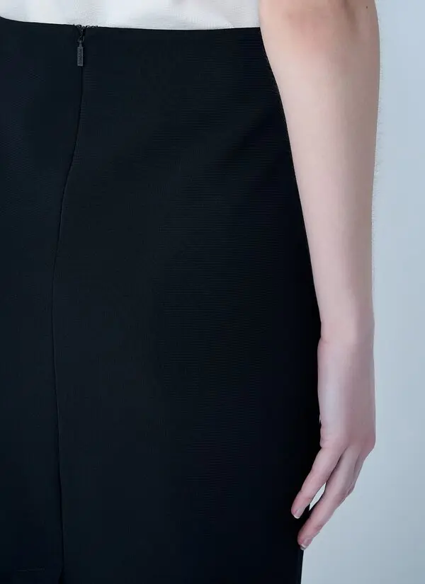 Max Mara Compact Crêpe Jersey Midi Skirt