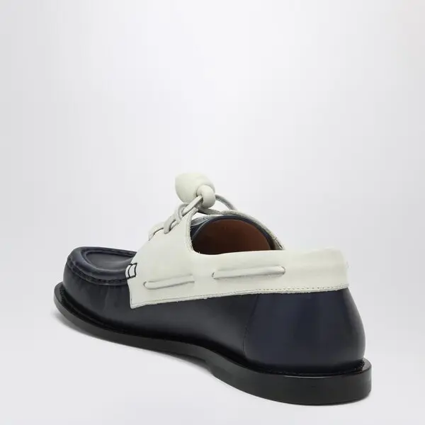Loewe Leather Campo Boat Shoe - Blue