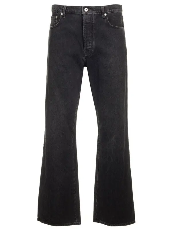 Off-White Relaxed Fit Diag Jeans - Black