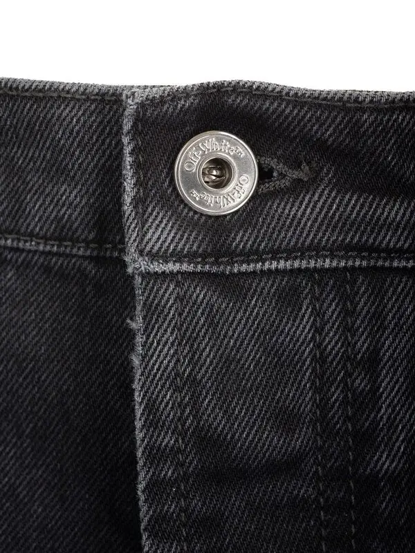 Off-White Relaxed Fit Diag Jeans - Black