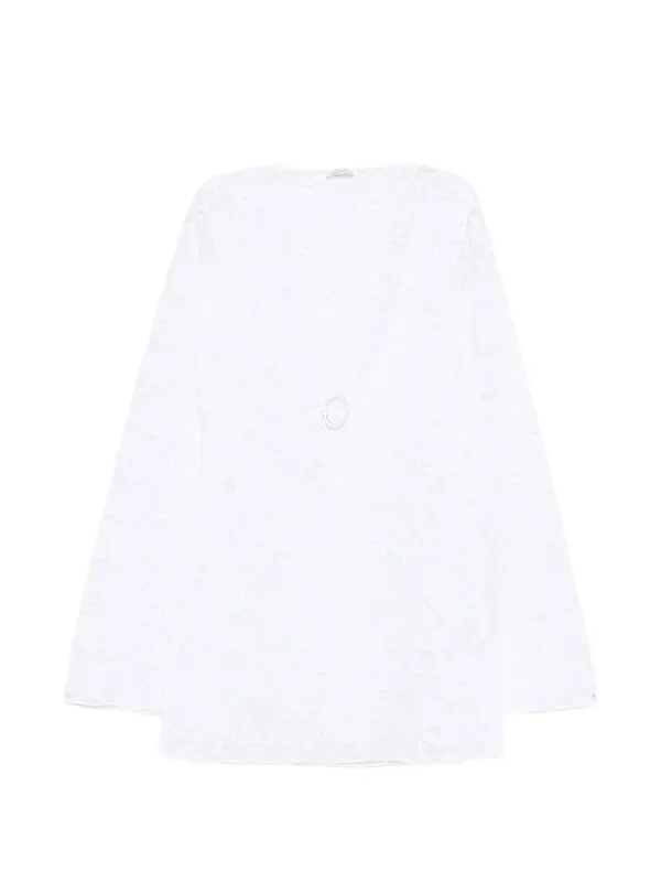Oseree Lace Caftan - White