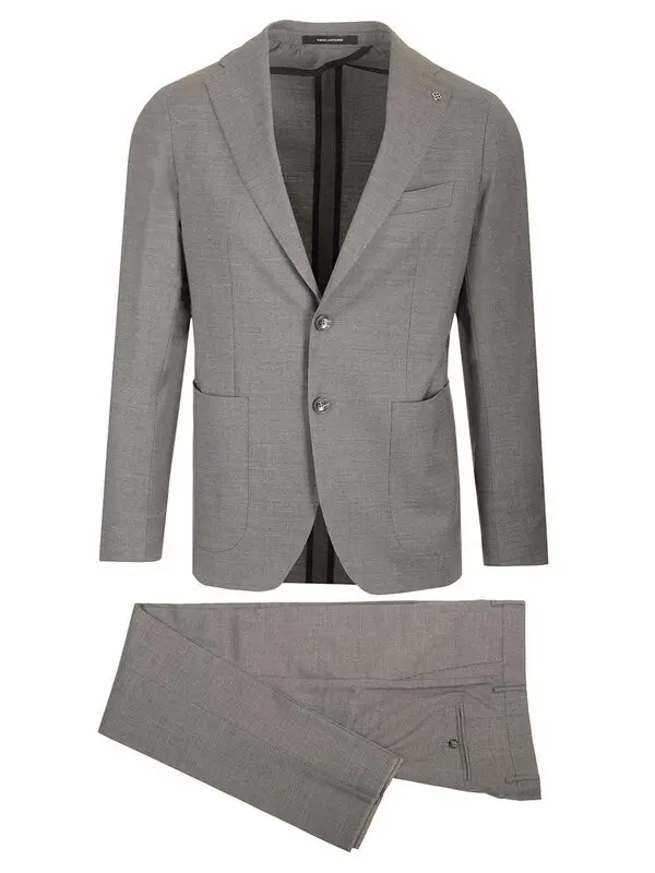 Tagliatore Montecarlo Wool Suit - Gray