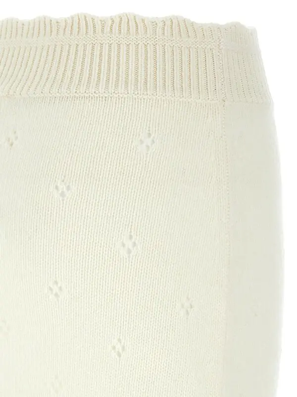 Chloé Jacquard Logo Skirt - White
