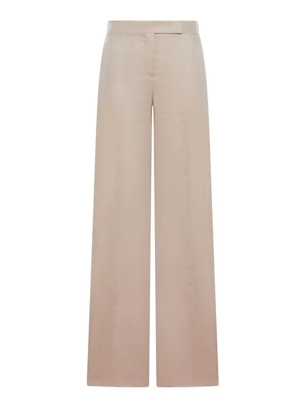 Max Mara Silk Rasoio Trousers - Cream