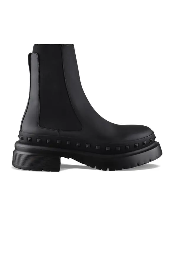 Valentino Garavani M-way Rockstud Boots - Black