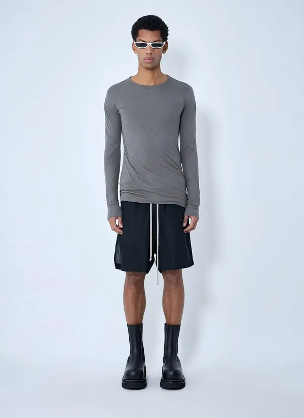 Rick Owens Crewneck Long Sleeve T-shirt - Gray