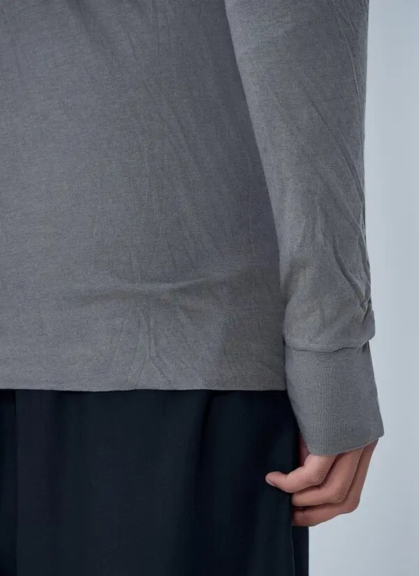 Rick Owens Crewneck Long Sleeve T-shirt - Gray