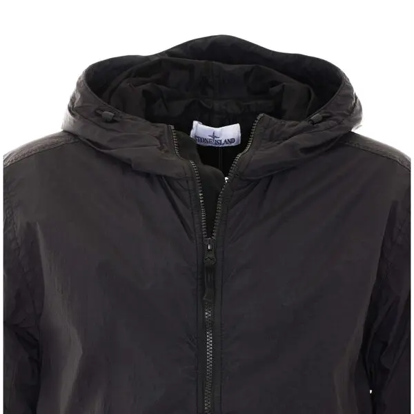 Stone Island Garment Dyed Crinkle Reps Ny Logo Jacket