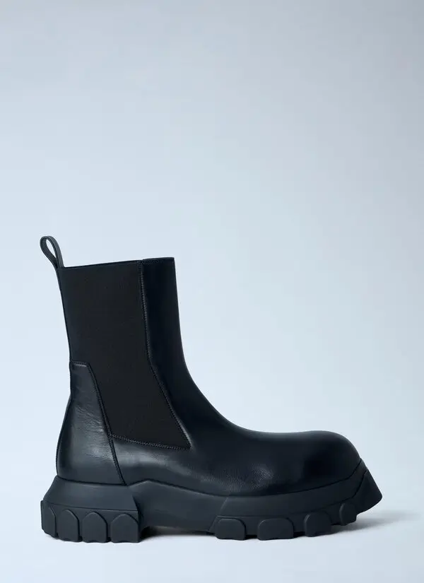 Rick Owens Beatle Bozo Tractor Boots - Black