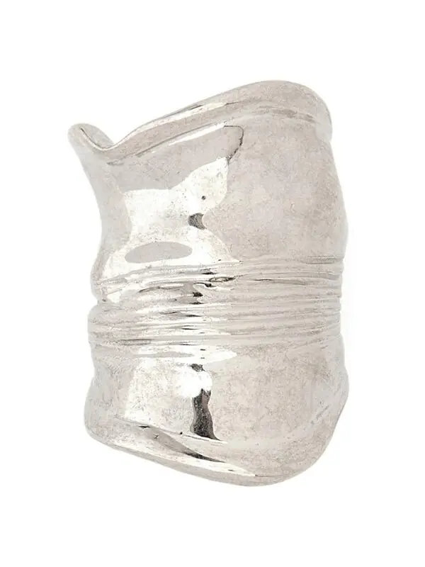 JEAN PAUL GAULTIER The Crushed Can Ring - Silver