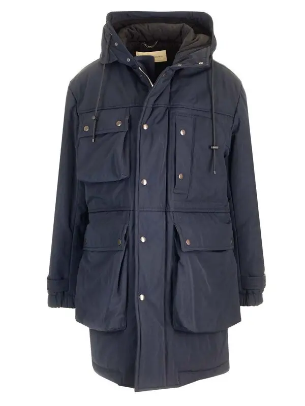 Dries Van Noten Roos Parka Coat - Blue