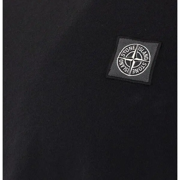 Stone Island Compass Patch Logo T-shirt - Black