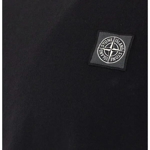 Stone Island Compass Patch Logo T-shirt - Black