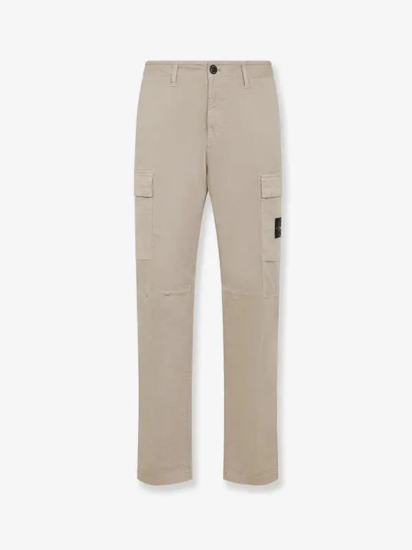Stone Island Organic Cotton Trousers - Multicolor