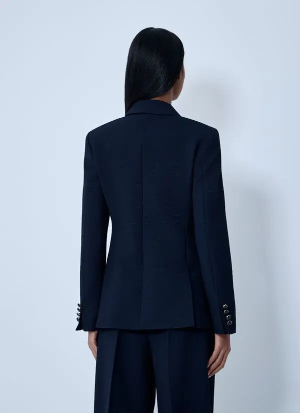 Max Mara Textured Wool Double-breasted Blazer