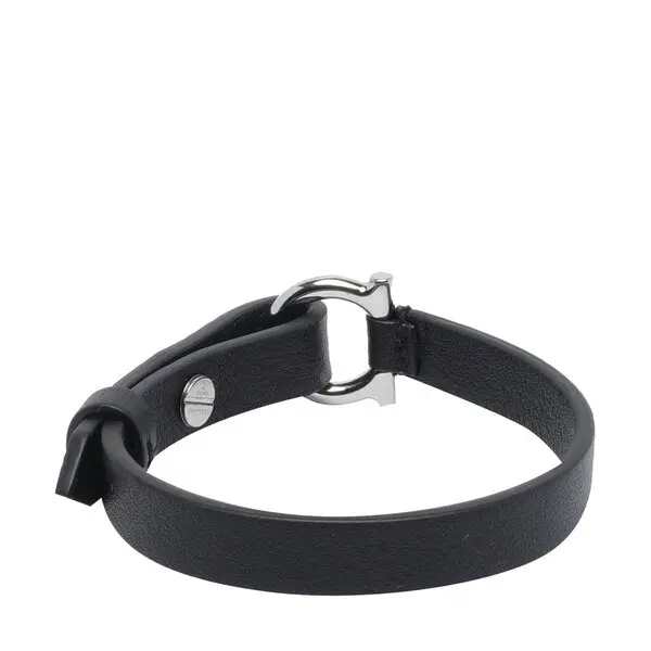 FERRAGAMO Gancini Bracelet - Black
