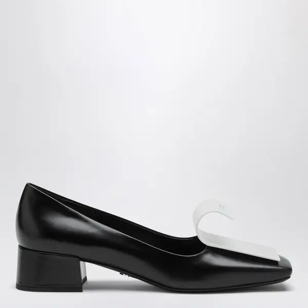 Prada And White Leather Decollete