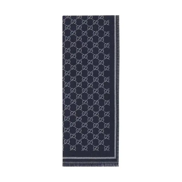 Gucci Gg Wool Jacquard Scarf