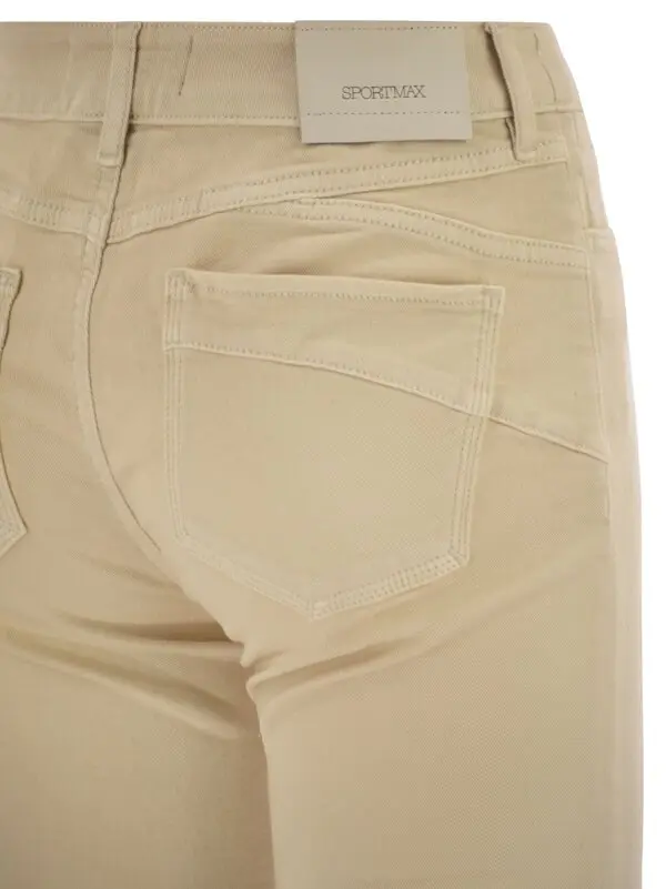 Sportmax Enna Denim Pants - Cream
