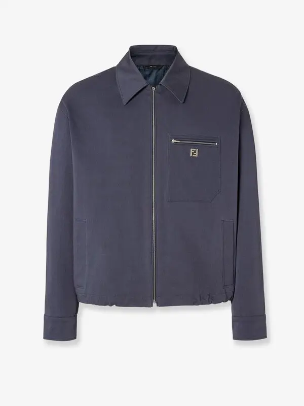 Fendi Cotton Jacket With Ff Detail