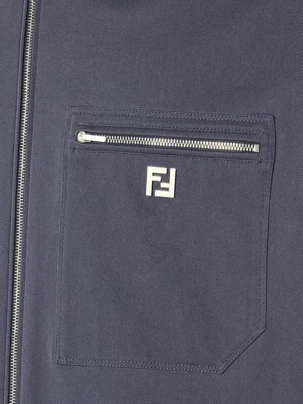 Fendi Cotton Jacket With Ff Detail