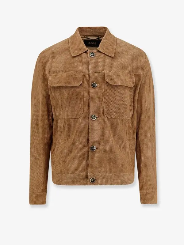 BOSS Perforated Suede Jacket