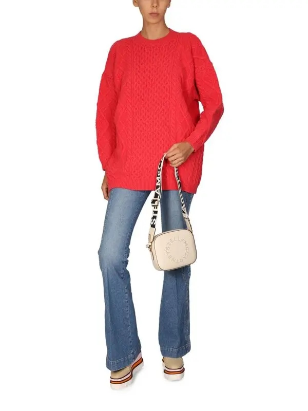 Stella McCartney Wool Crew Neck Sweater - Red