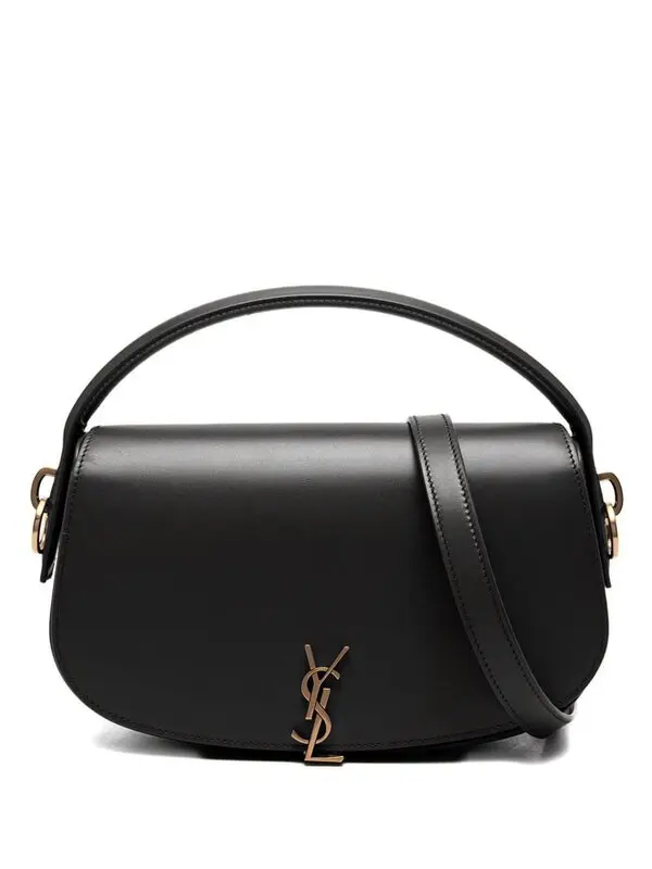 Saint Laurent Voltaire Bag In Box Leather - Black