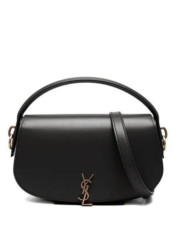 Saint Laurent Voltaire Bag In Box Leather - Black