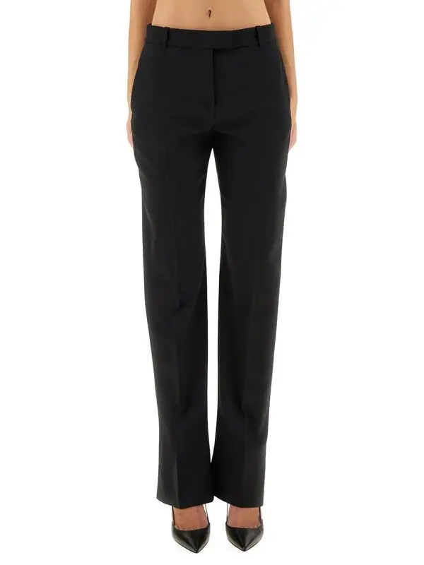 Alexander McQueen Wool Gabardine Tailored Pants