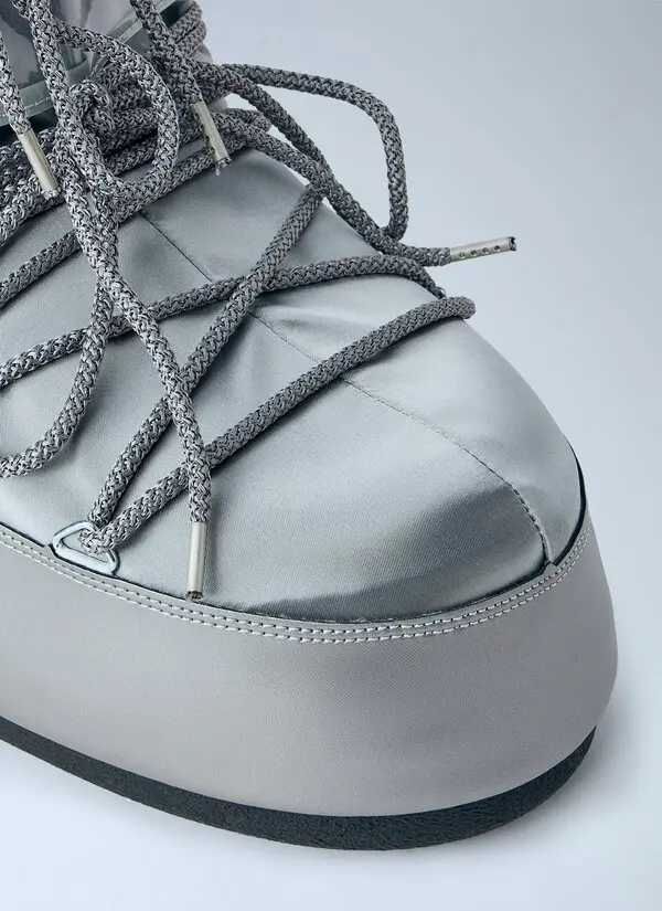 Moon Boot Icon Low Glance Boots - Silver
