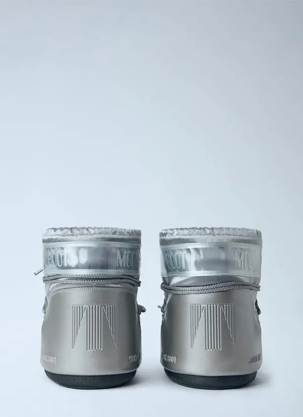 Moon Boot Icon Low Glance Boots - Silver