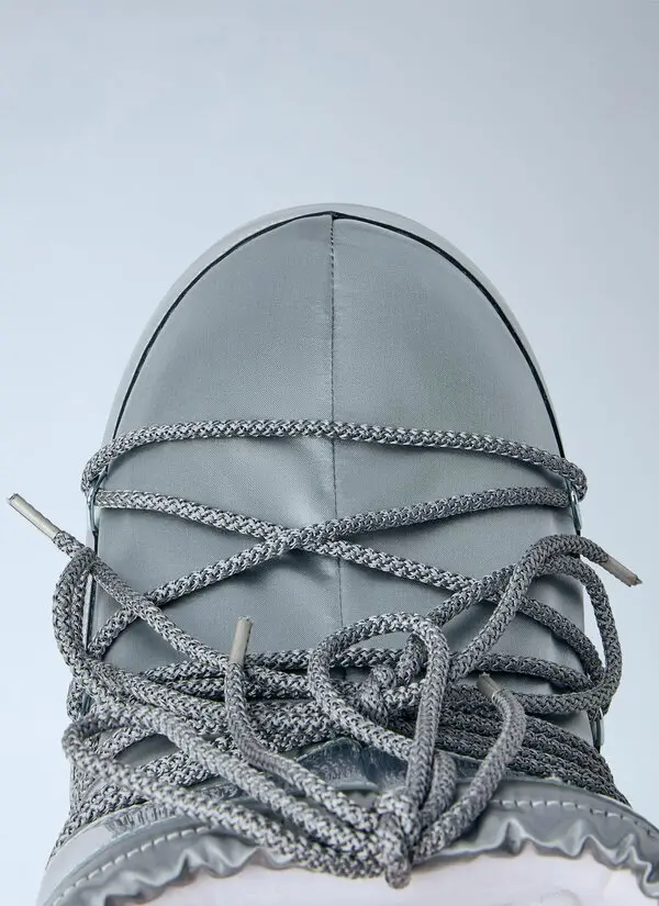Moon Boot Icon Low Glance Boots - Silver