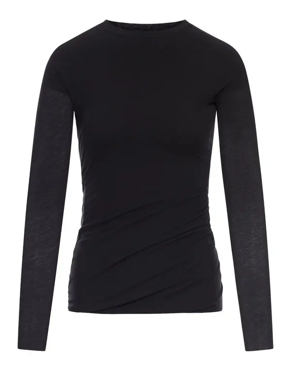 JIL SANDER Double Layer Long Sleeved Shirt - Black