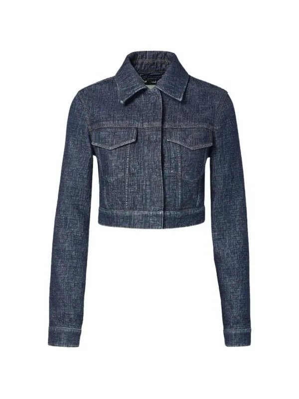 Fendi Cotton Denim Logo Jacket - Multicolor