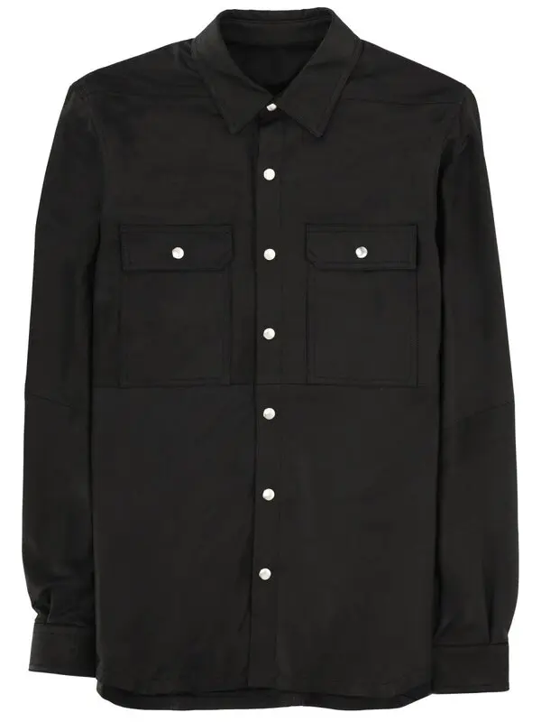 Rick Owens Leather Shirt Jacket